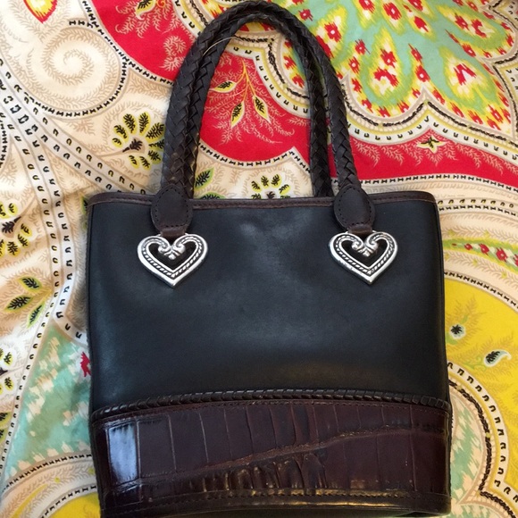 Brighton | Bags | Vintage Never Used Brighton Croc Heart Handbag | Poshmark